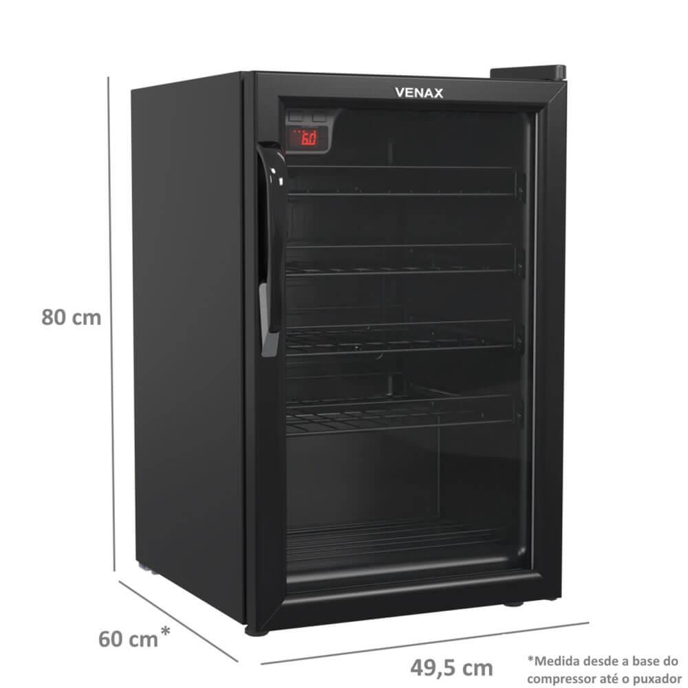 Adega NGV 100 Para 24 Garrafas Na Cor Preto Fosco 127 V Cód.7838 - CASA ATIVA LTDA