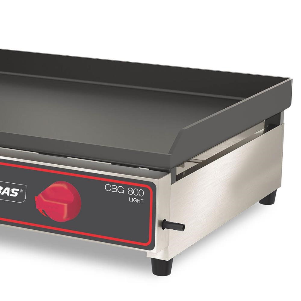 Chapa Bifeteira A Gás Light Metalcubas CBG800L Área 80x52,5cm Chapa 6,4mm Inox 12030G(10391 ...